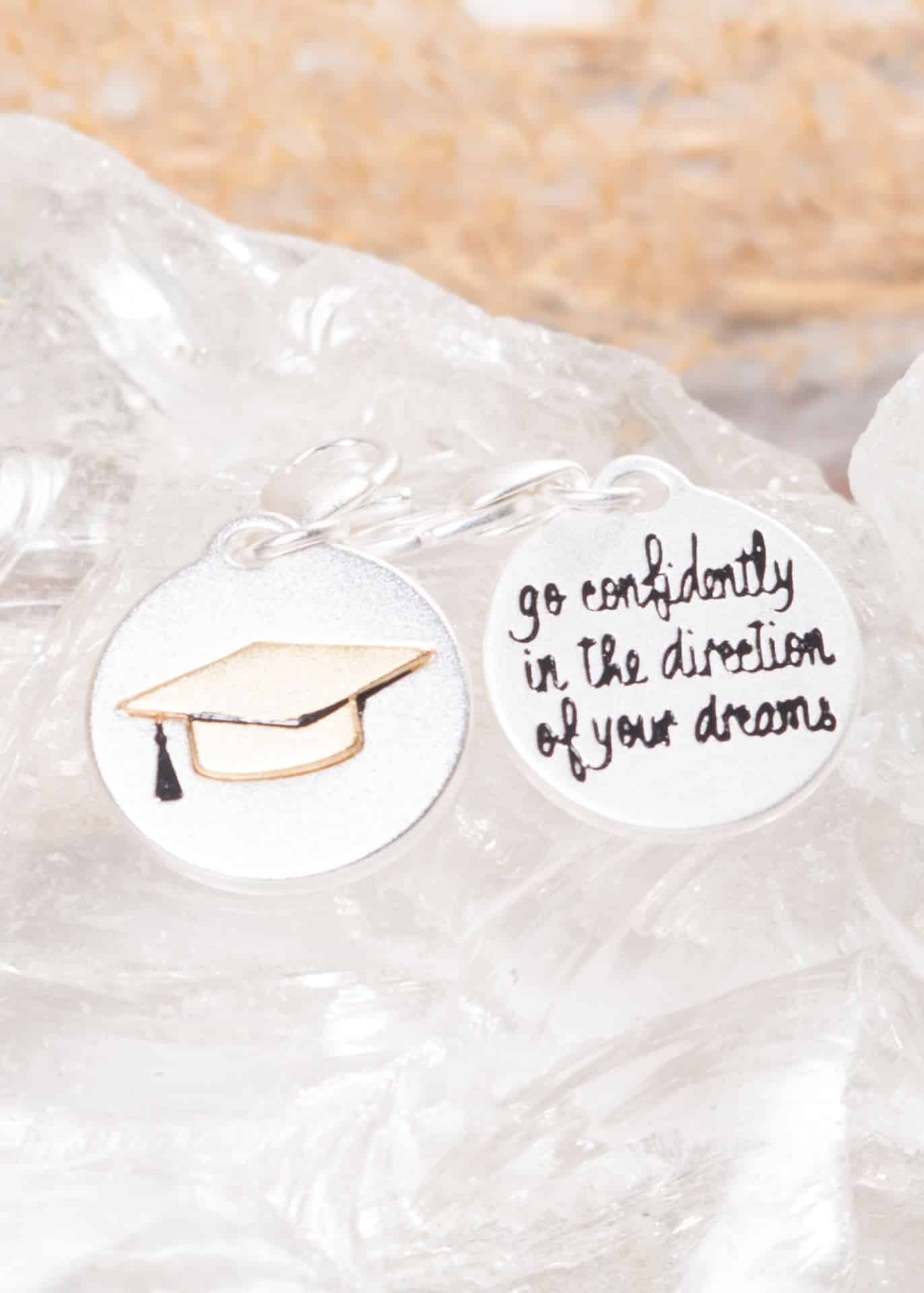 Silver 2-Tone Medallion - Go Confidently, Graduation Hat ⋆ Amanda Blu ...